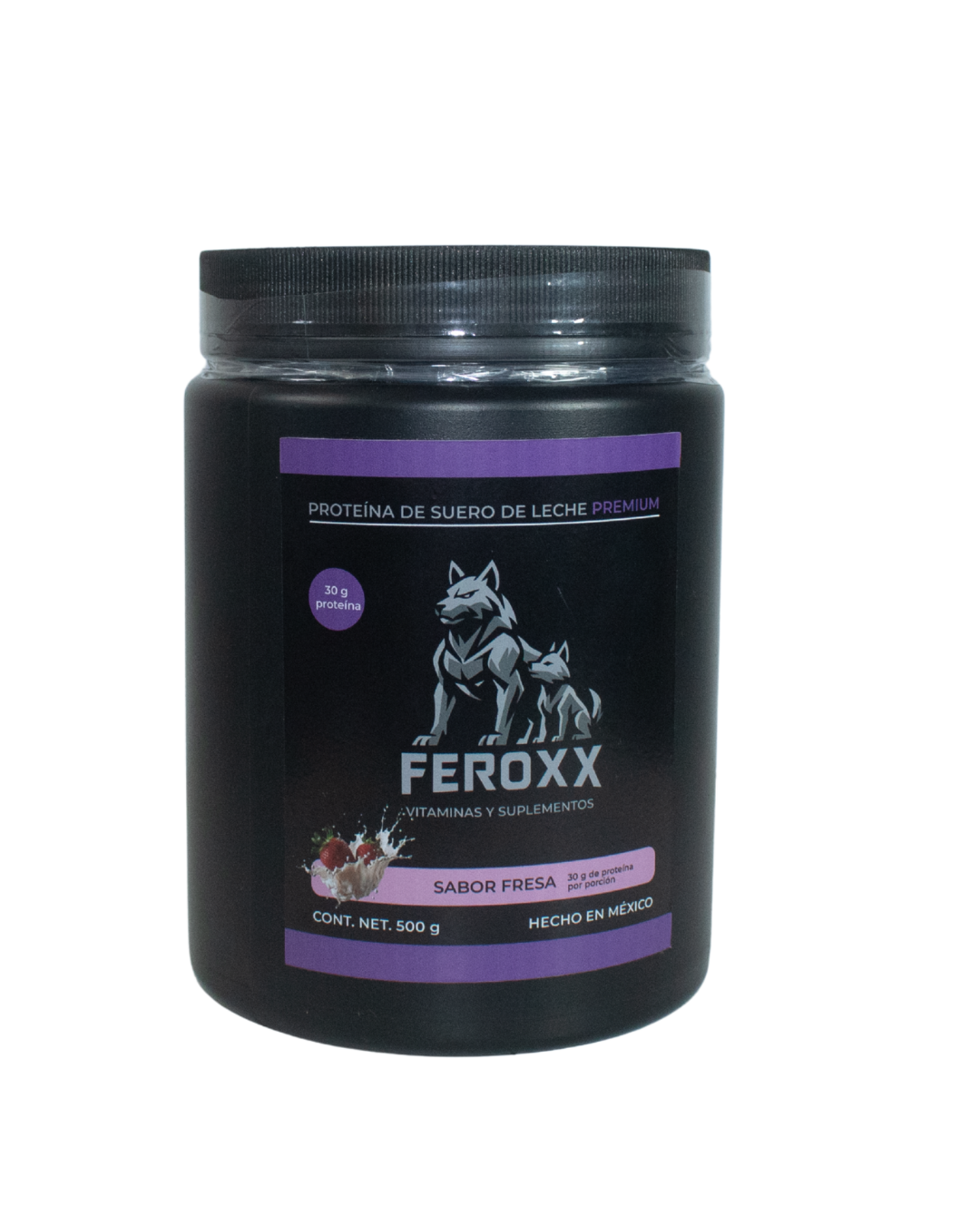 Proteína Suero de Leche Sabor Fresa 500g – feroxx.com.mx
